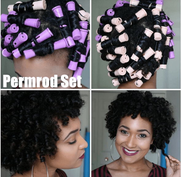 Permrod Set on Natural Hair
