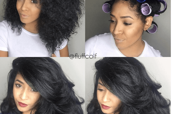 Amazing Roller Set On Natural Hair