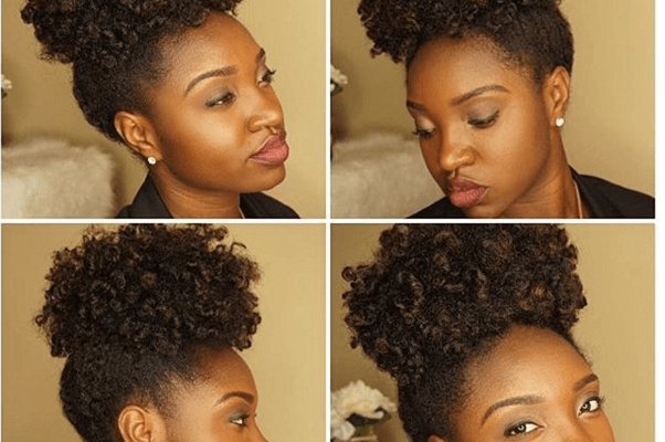 High Puff With Heatless Curls