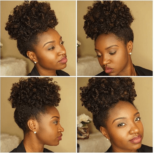 High Puff With Heatless Curls