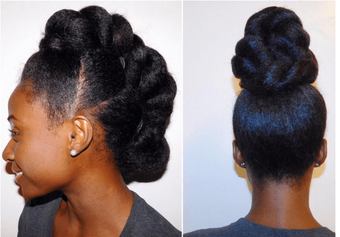 Pretty Natural Hair Updos For Formal Events