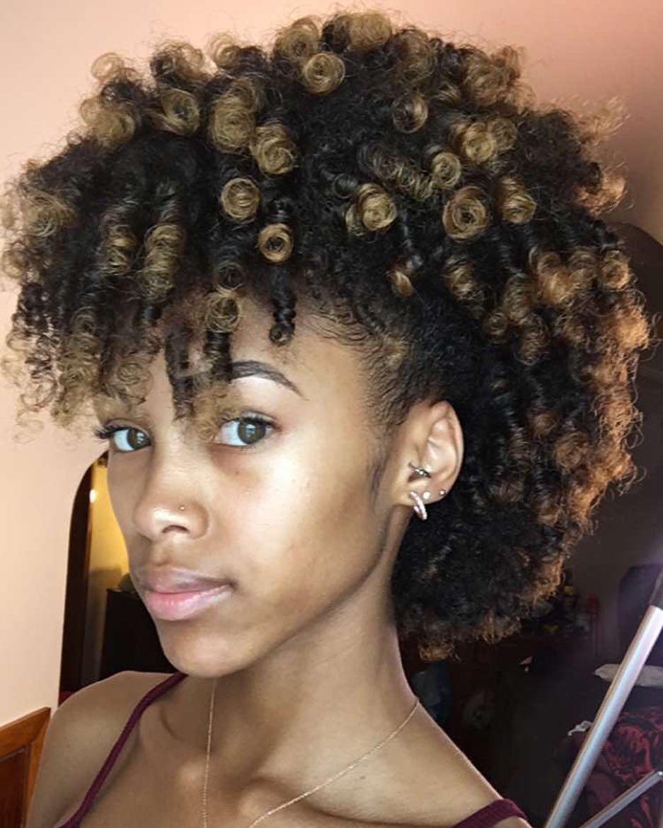 Easy Curly Mohawk Tutorial