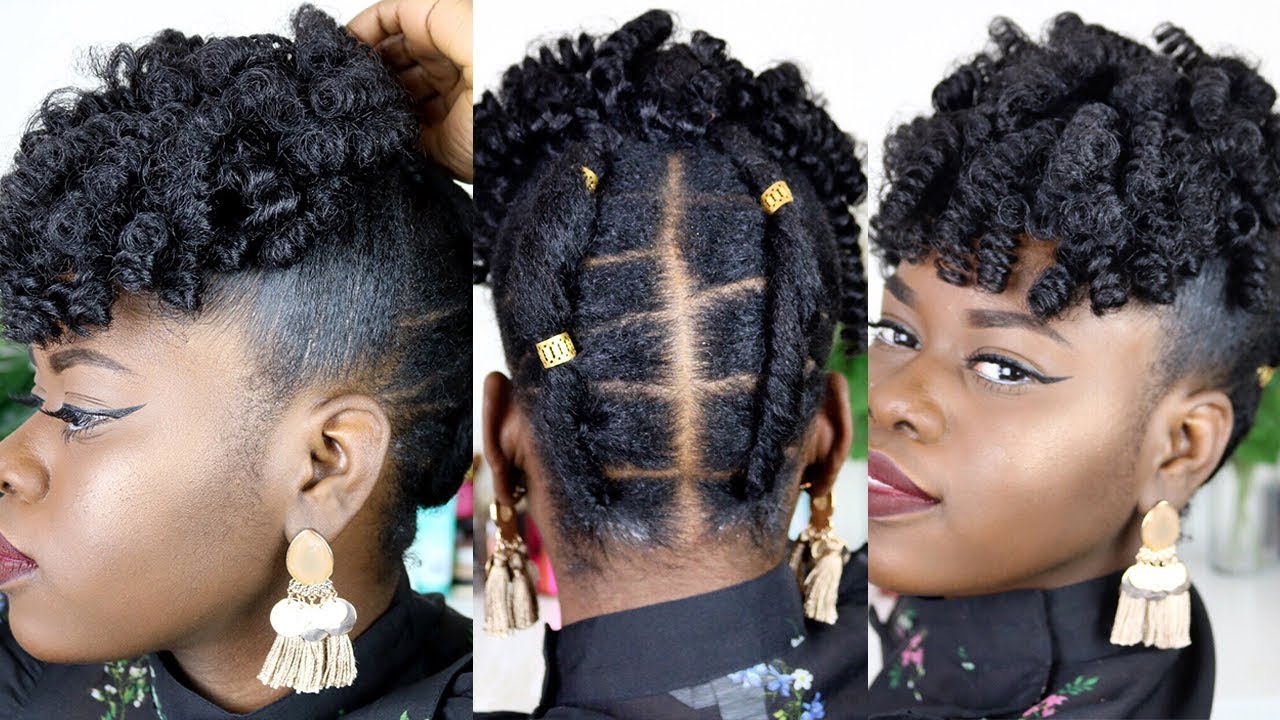 Braidless Crochet Hair Style for Short Natural Hair