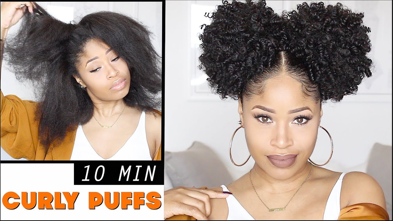 Get Big Curly Puffs in 10 Minutes!