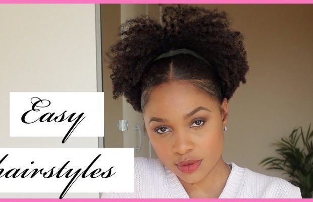 6 QUICK & SIMPLE HAIRSTYLES ON NATURAL HAIR 2020