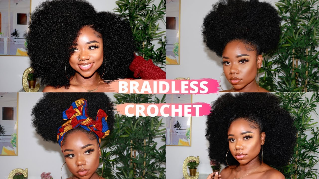 NATURAL CROCHET HAIR For Only $5 | NO BRAIDS, SUPER VERSATILE METHOD ...