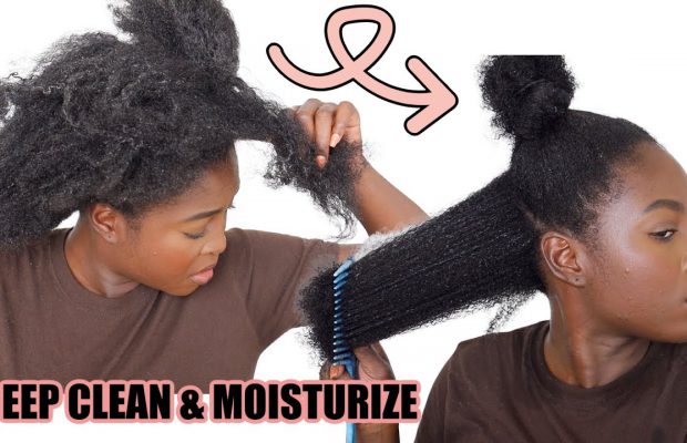 DEEP CLEAN AND MOISTURIZE ROUTINE FOR THICK LONG NATURAL HAIR