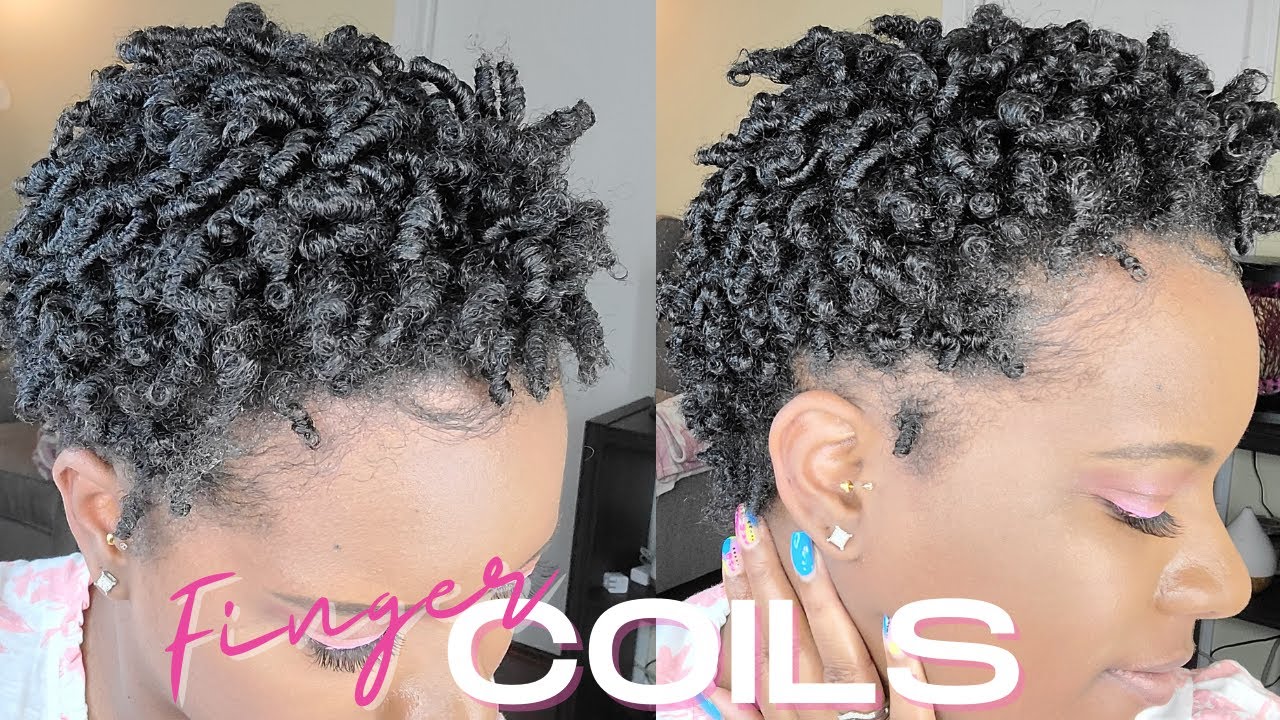 TWA | How to Finger Coil Short Hair | DEFINED CURLS | Natural Hair Tutorial