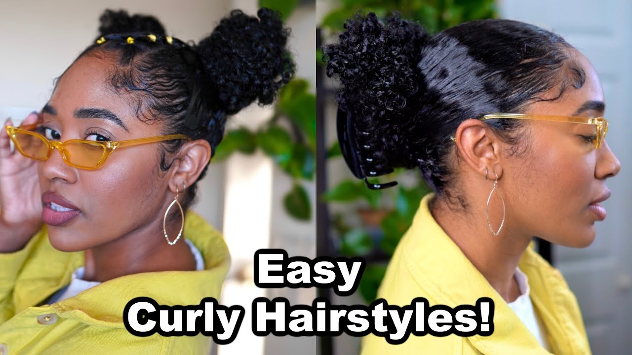 Curly Hairstyles | Updos + Protective Styles for Summer!!| Natural Hair ...